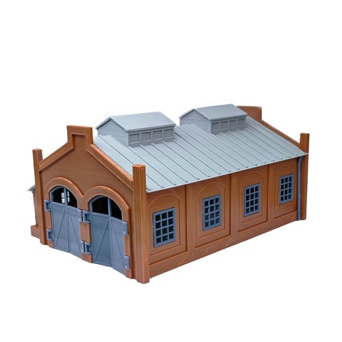 Outland Models Railroad Layout Locomotive Shed/Engine House (2-Stall ...