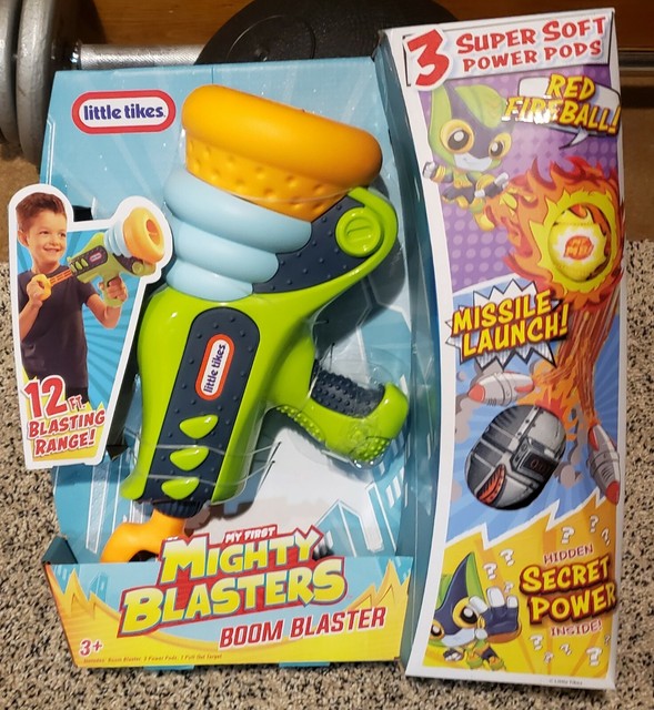 Little Tikes My 1st Mighty Blasters Boom Toy Blaster With 3 Super Power ...