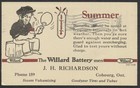 1927 #P50 1c Admiral PSC Willard Battery Advertising Cobourg ONT Dealer ...