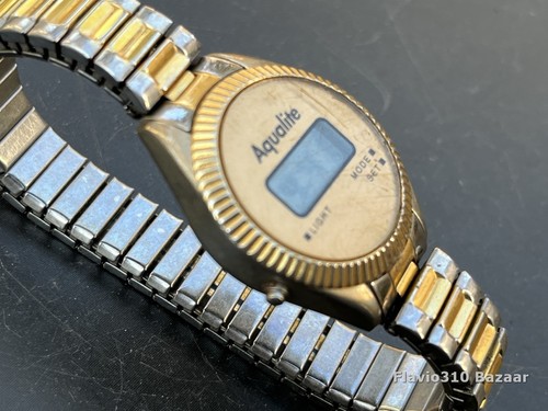Digital Vintage AQUALITE 27mm Watch Missing MODE Button - WORKING ...