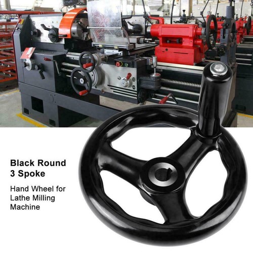 125 mm 3 Spoke Round Hand Wheel with Revolving Handle for Milling ...