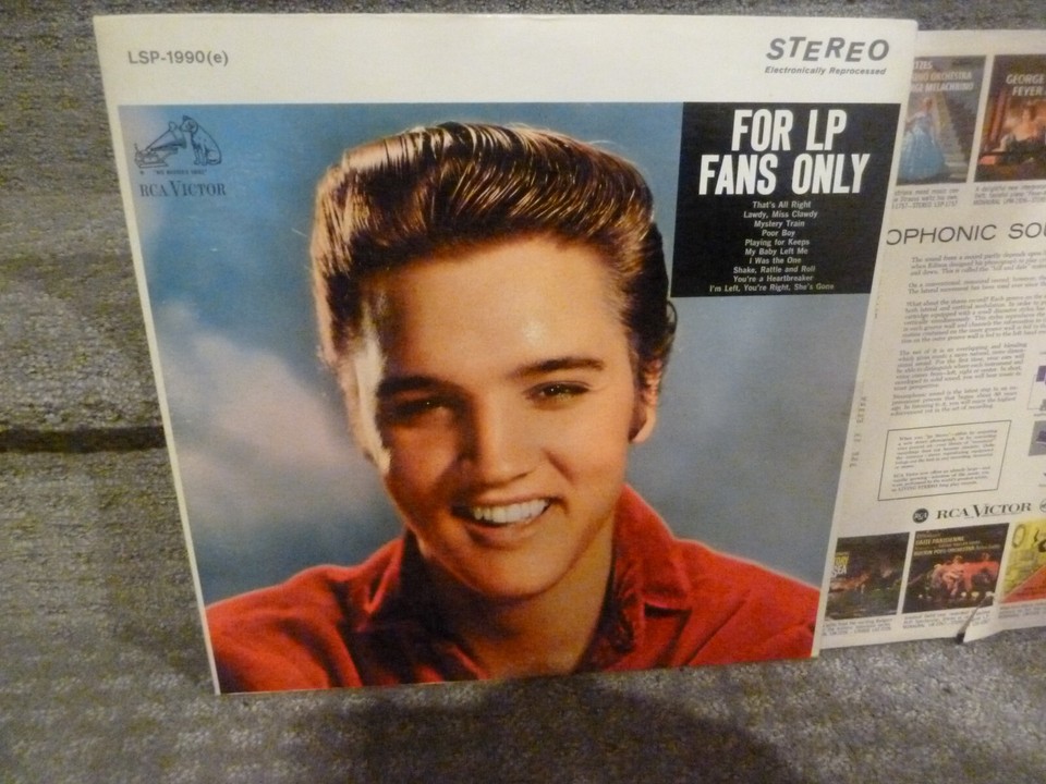Elvis Presley For LP Fans Only LSP 1990 (e) Vinyl Record Album RARE ...