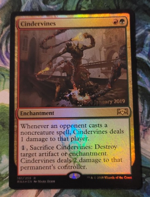 MTG Cindervines Ravnica Allegiance 161/259 Foil Promo for sale online ...