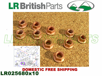LAND ROVER TURBOCHARGER NUT SET OF 10 2.0L 16V TURBO PETROL LR025680 | eBay