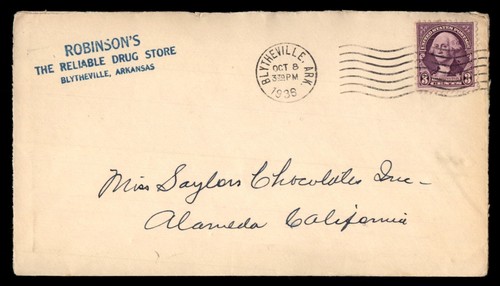 Mayfairstamps US 1936 Robinson Drug Store Blytheville Cover aas_53583 ...