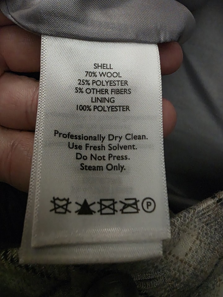 Eddie Bauer Mini Skirt Sz 10 Wool Gray Plaid Lined Preppy Academia ...