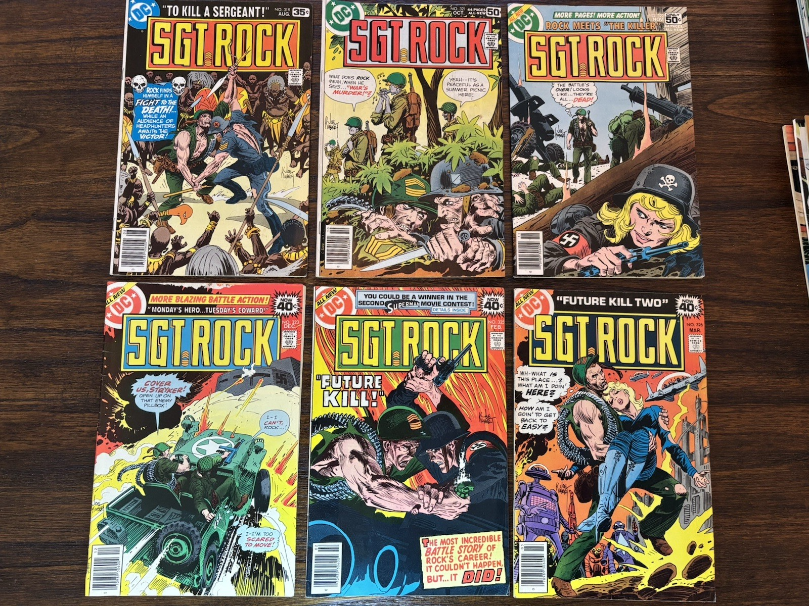 Sgt. Rock DC 6-issue Comic Lot Kubert Art | eBay
