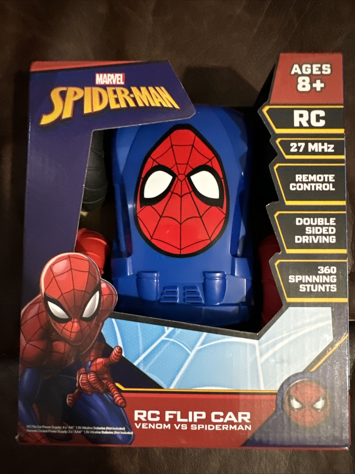 Marvel Spider-Man Venom Vs Spiderman Remote Control RC Flip Car 6 ...