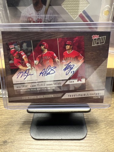 2019 Topps Now Mike Trout / Albert Pujols / Shohei Ohtani 2018 Topps ...