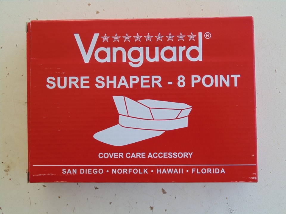 USMC US MARINE CORPS COVER CARE SURE SHAPER 8 POINT HAT COVER METAL ...