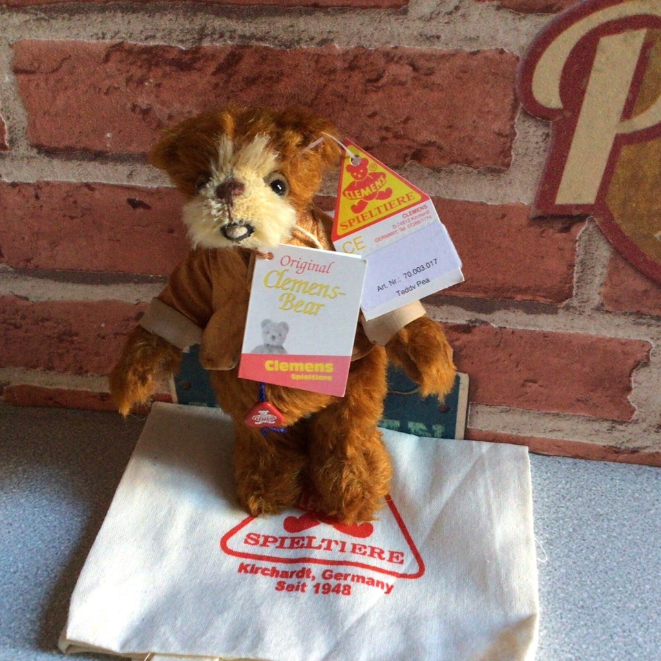 Clemens Miniature Artist Bear Teddy Pea. | eBay UK