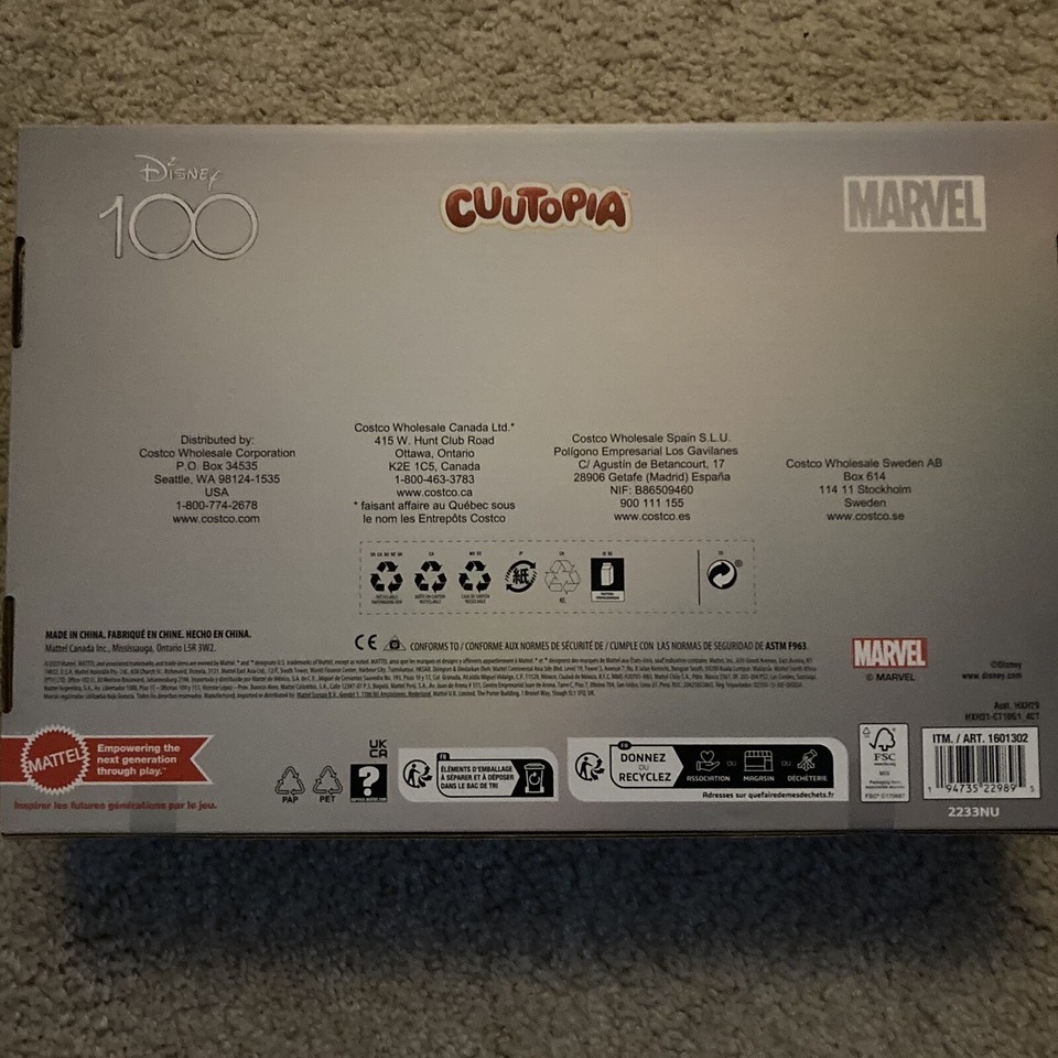 Cuutopia Marvel Disney 100 8 Pack Squishmallows | eBay