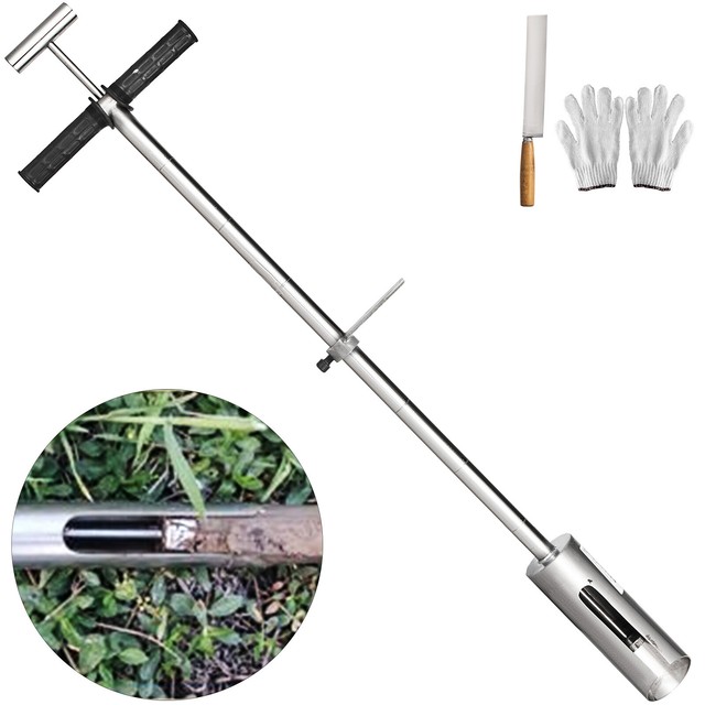Soil Probe Sampler with Sample Ejector Stainless Steel Gator Probe Step ...