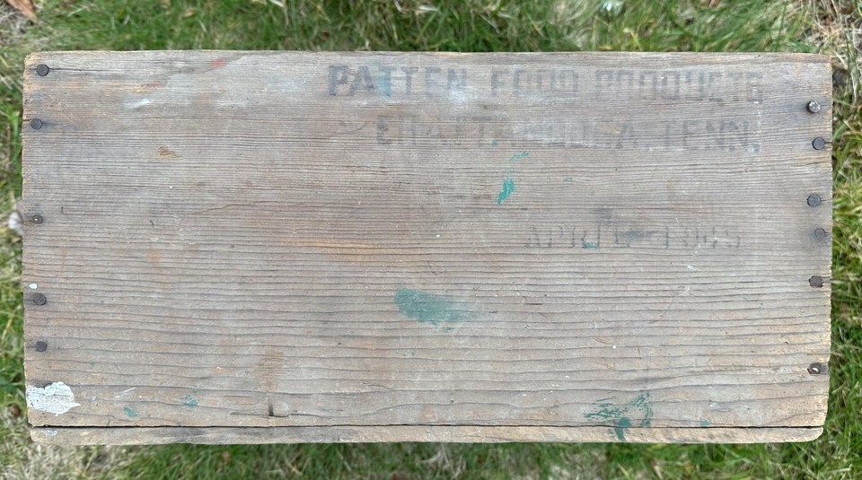 ORIGINAL WWII Military K-RATION WOOD CRATE - Dated April 1945 - Patten ...