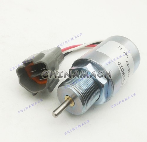 Stop solenoid Valve 12V DC for Pel Job EB250 EB300 CAT 302.5C 303CR ...
