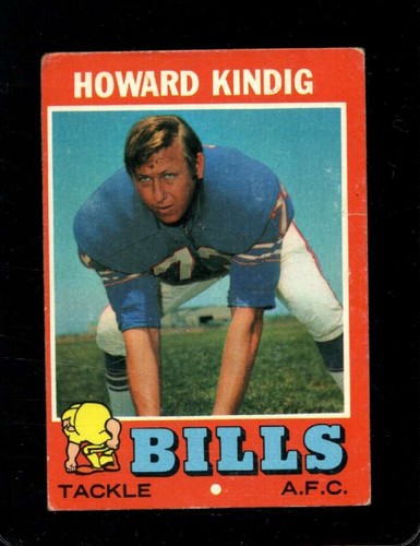 1971 TOPPS #33 HOWARD KINDIG GOOD+ BILLS *X54277 | eBay