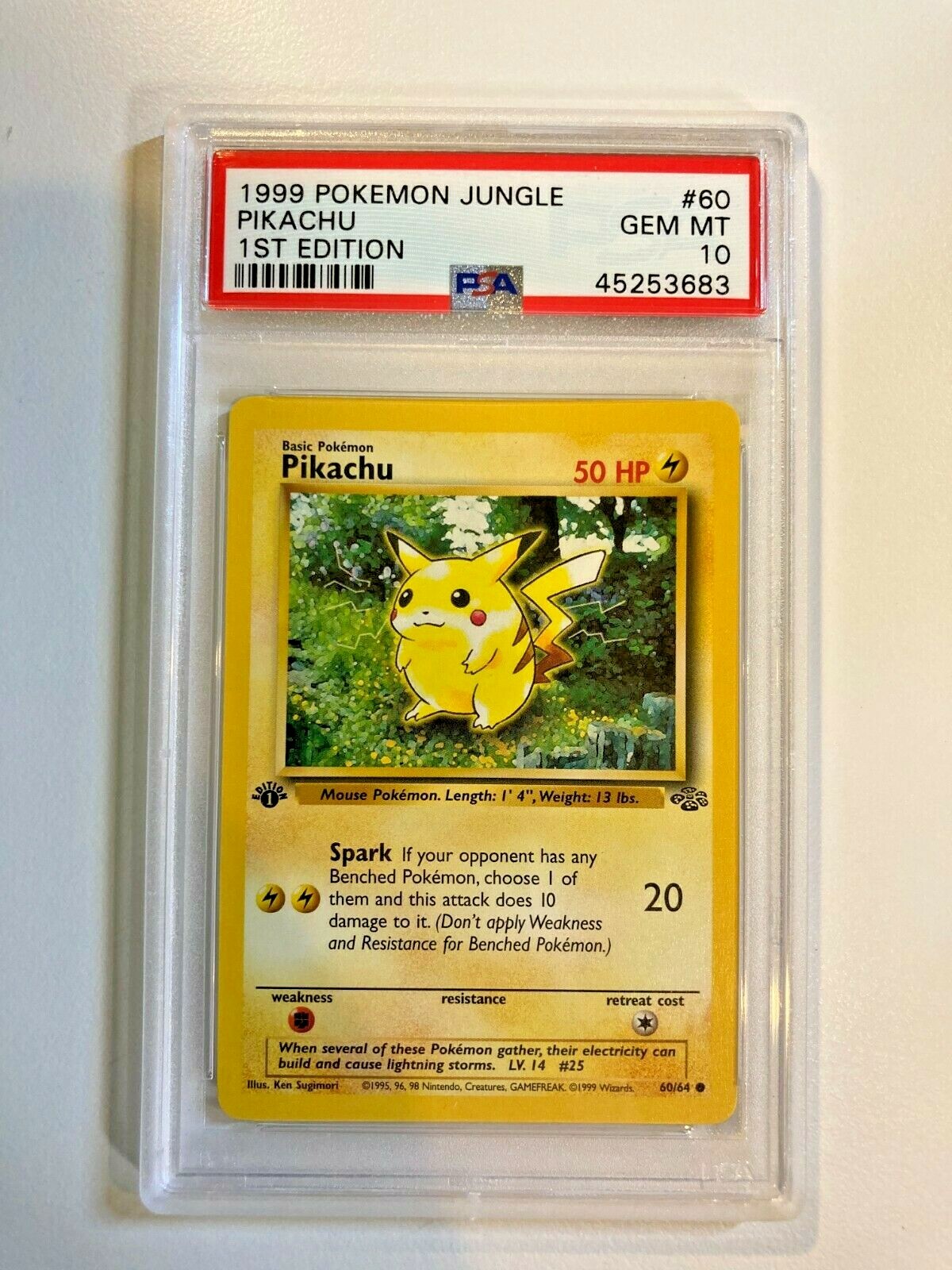Pikachu - PSA 10 1st Edition Jungle Set 60/64 - Gem Mint | eBay