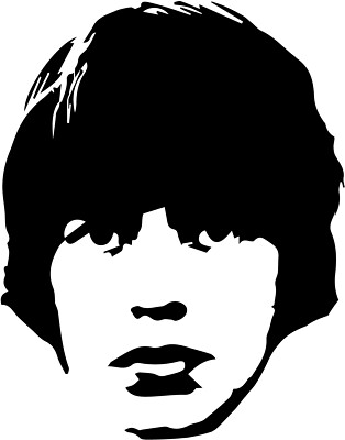 Mick Jagger vinyl decal sticker rolling stones singer rock'n'roll ...