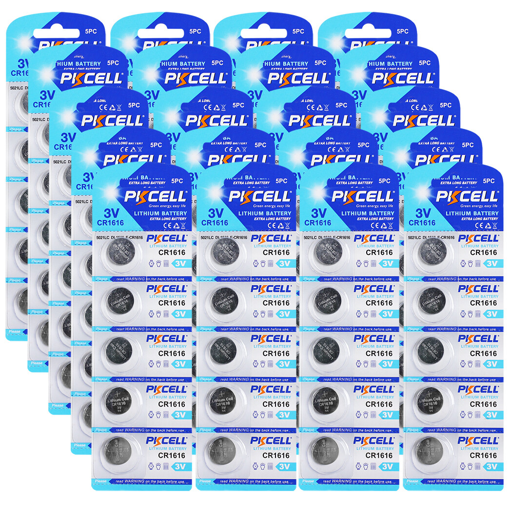 10-500X lot CR1616 5021LC 3V Button Cell Battery for Toy, LED, Tea ...