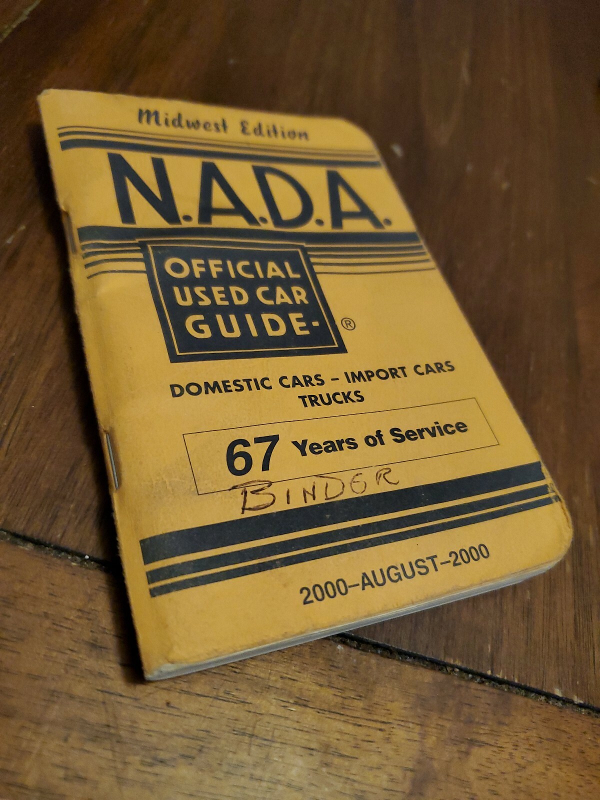 Aug 2000 NADA Midwest Ed Official Used Car Guide Domestic Imported Car ...