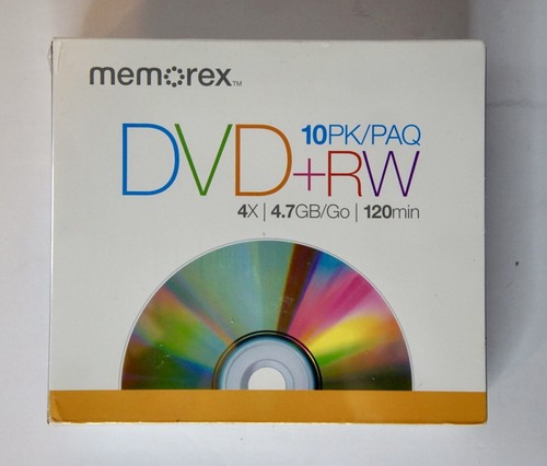 Memorex DVD-RW 4.7GB 4x Discs 10-Pack 120 Min New Sealed | eBay
