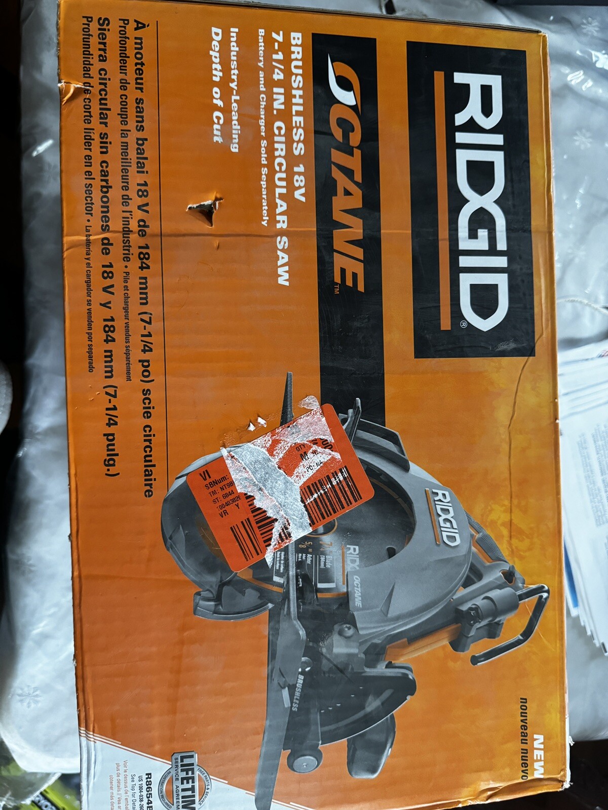 RIDGID CANADA 18V Cordless Brushless 7-1/4-Inch Circular Saw (Tool-Only ...