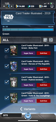 Topps Star Wars Digital Card Trader Green CTI 2019 Inserts | eBay