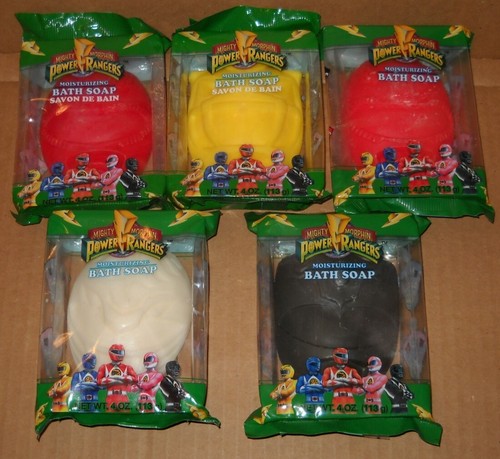 5 Piece Lot 5 Bars Power Rangers Bath Soap, in Individual Sealed ...