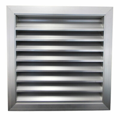 Fixed Louvre Extractor Fan Ventilation Grille Aluminium Finish with ...