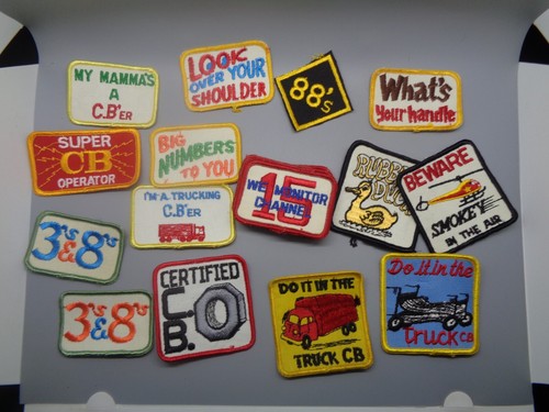 Lot of 20 Vintage CB Radio Patches NEW-OLD STOCK from 1977 all ...