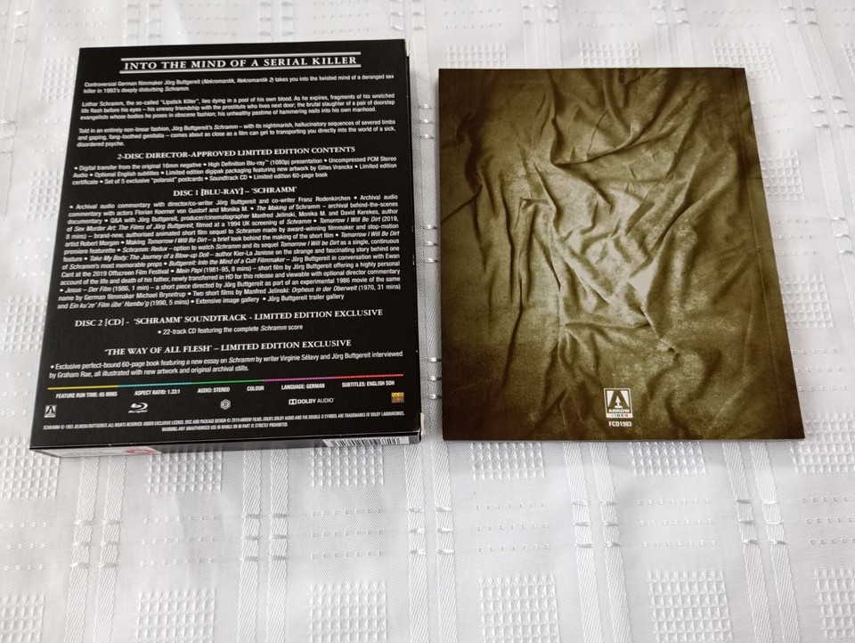 Schramm Limited Edition Blu Ray (Arrow Video, Jorg Buttgereit) | eBay UK