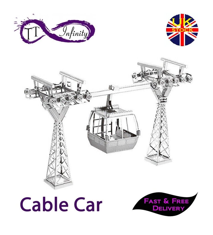 Cable Car Metal Model 3D Laser Cut Pressed Steel Sheet Metal Model DIY ...