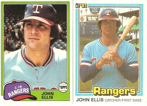 2 DIFFERENT CARD JOHN ELLIS BASEBALL CARD LOT 300 | eBay