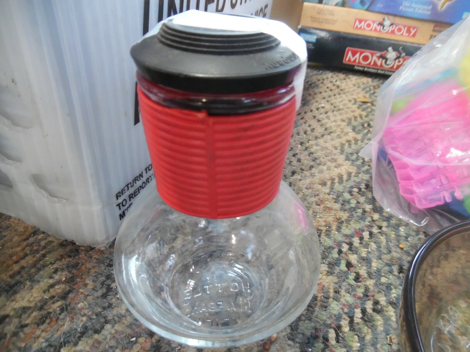 McKee Glasbake 11 red rimmed coffee tea hottle bottle | eBay