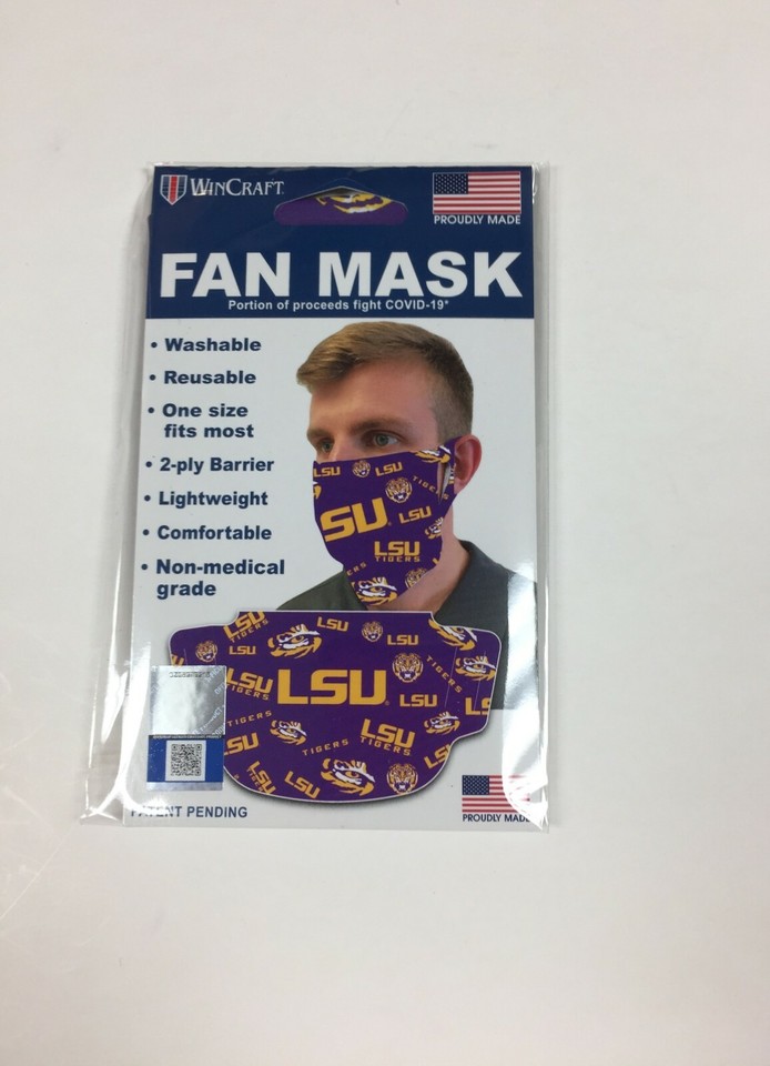 LSU Tigers Purple Fan Mask One Size Fits Most NEW! Free Shipping! | eBay
