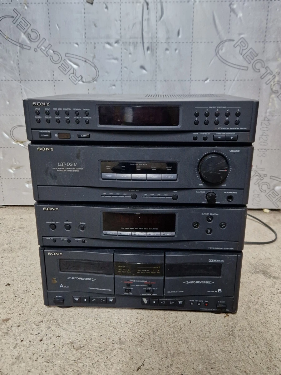 Sony LBT-D107 Stereo Tuner, Tape Deck, CD Player With