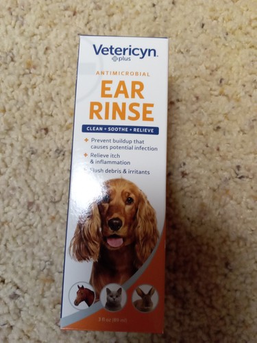 Vetericyn Plus Antimicrobial Ear Rinse 3 fl oz 89 ml EXP. DATE 01/2026 ...