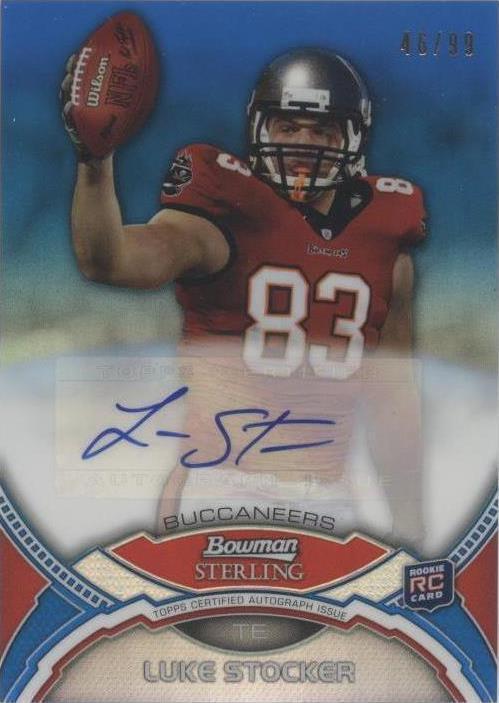 2011 Bowman Sterling - Autographs Luke Stocker #BSA-LS Blue Refractor ...