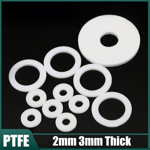2mm 3mm Thick PTFE Sealing Ring ID 3mm-66mm Flat Gaskets O-ring OD 8mm ...