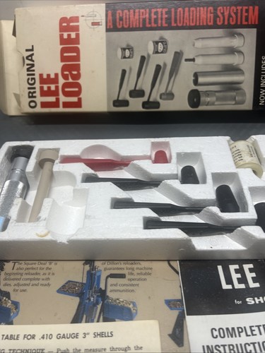 LEE LOADER 410 Gauge .410 Ga. 3” SHELLS RELOADING TOOL COMPLETE SET ...