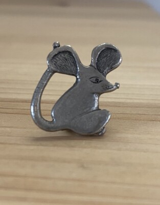 Vintage Metzke Pewter Mouse Brooch Pin | eBay