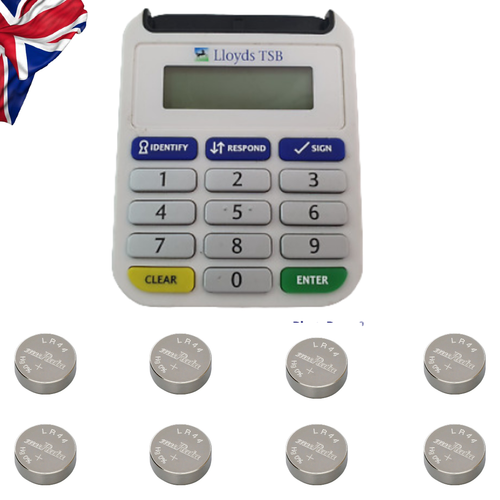 8 X REPLACEMENT BATTERIES FOR Lloyds Bank PIN SENTRY CARD READER BANK ...