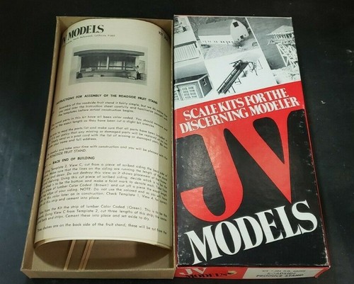 Vintage JV Models HO Scale #204 Roadside Produce Stand Craftsman Wood ...