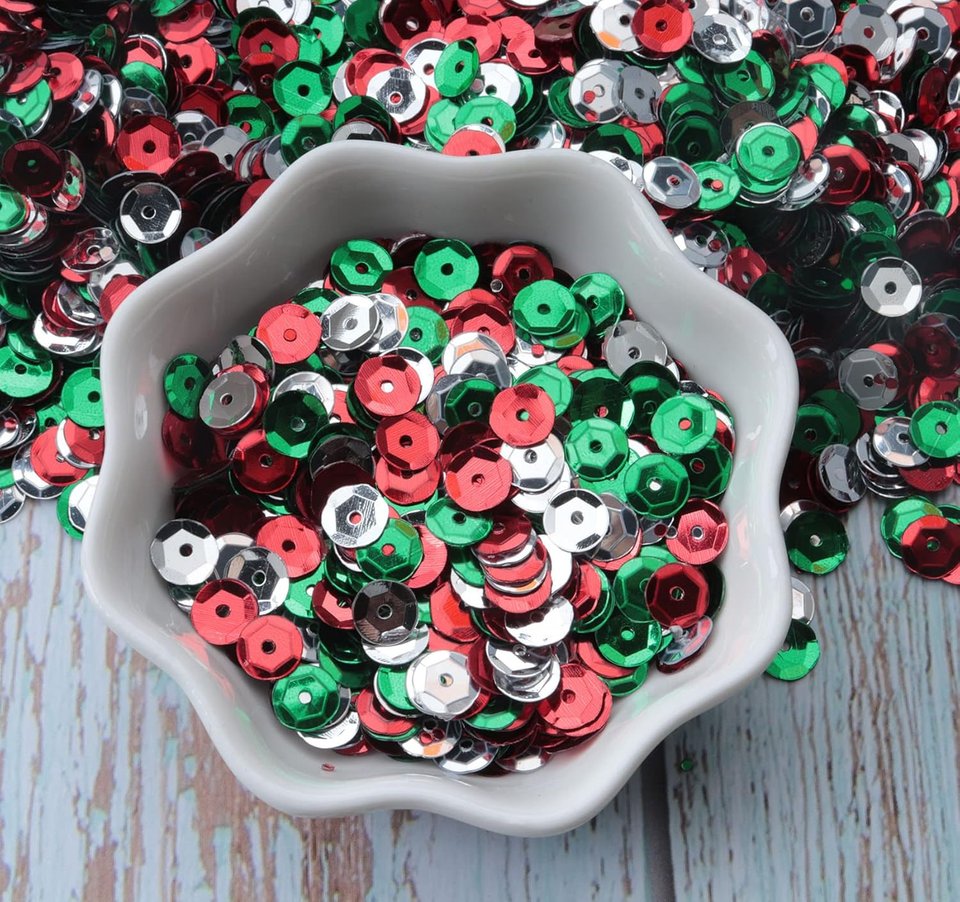 50 Gram Loose Sequins 6 Mm Small Vintage Cup Sequins for Sewing DIY ...