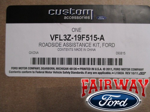 Ford Factory Emergency Roadside Assistance Kit - Tools, Safety Gear ...