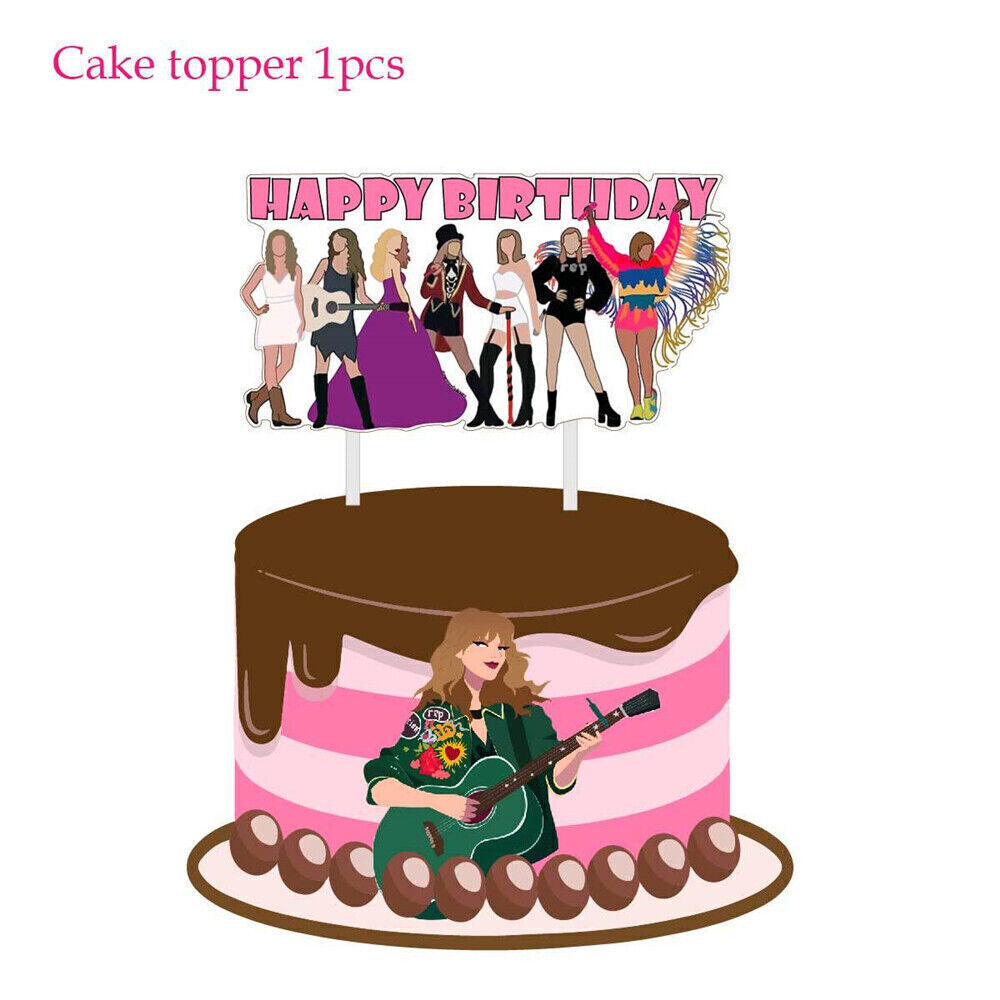 Taylor Swift Themed Party Decorations Birthday Banner Balloons Cake ...