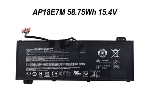 New Battery AP18E7M 58.75Wh for Acer Nitro 5 AN515-44 AN515-43 A715-74 ...
