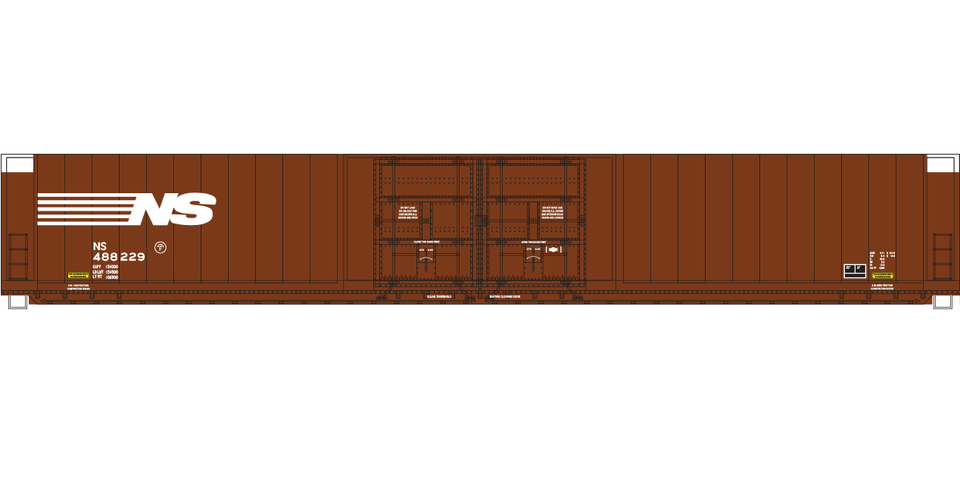 HO Scale - NS 4 Door Auto Parts Box Car Large Logo | eBay