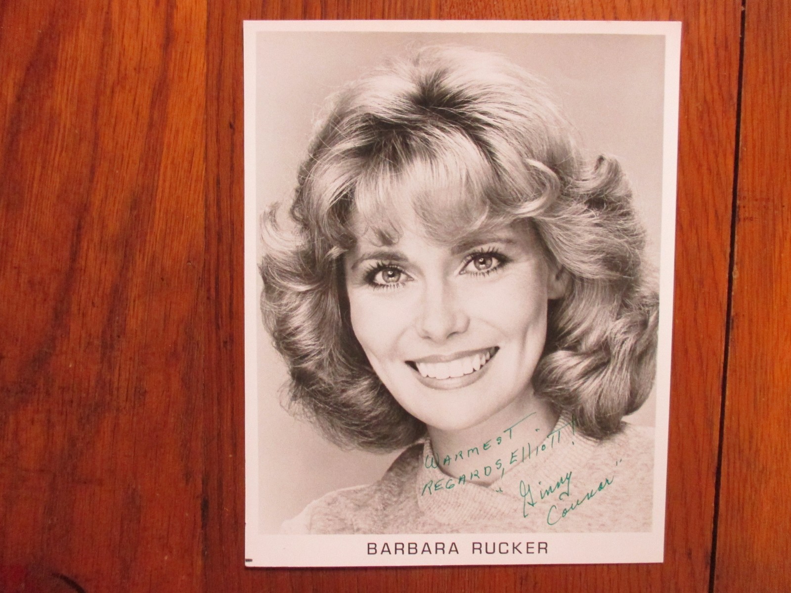 BARBARA RUCKER("As the World Turns/Texas")2 -Signed 8 X 10 Black ...