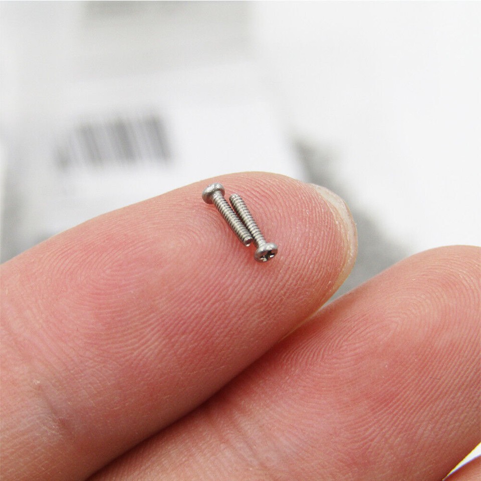 M1 M1.2 M1.4 M1.6 Stainless Steel Phillips Pan Head Small Screws Micro Mini Bolt | eBay